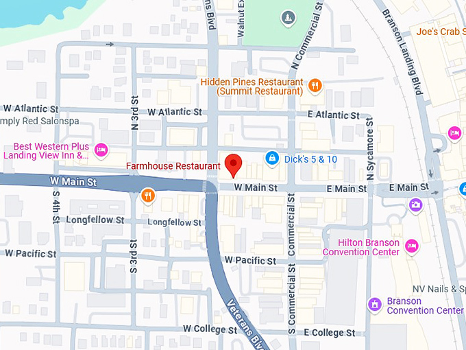 16. farmhouse restaurant map