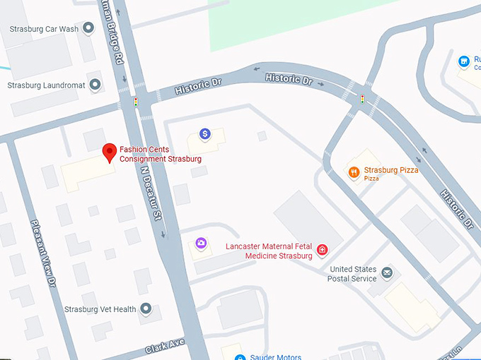 16. fashion cents consignment strasburg map
