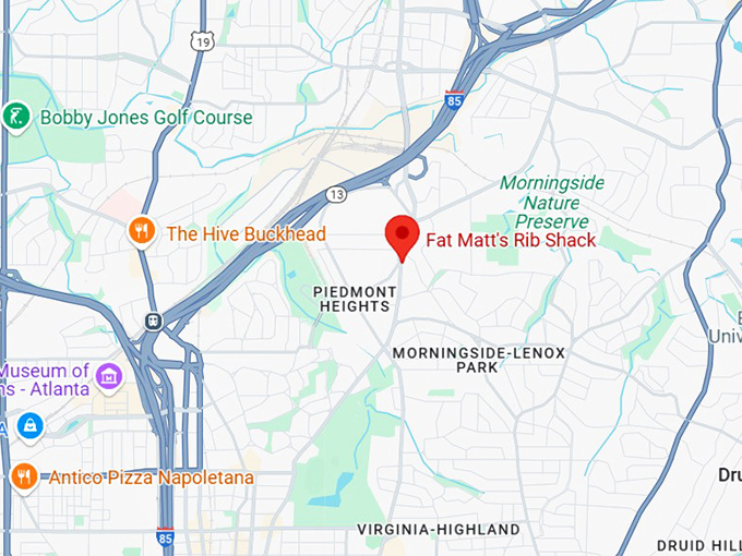 16. fat matt's rib shack map