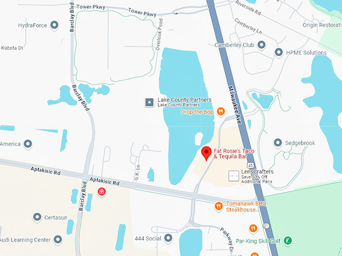 16. fat rosie's taco & tequila bar map