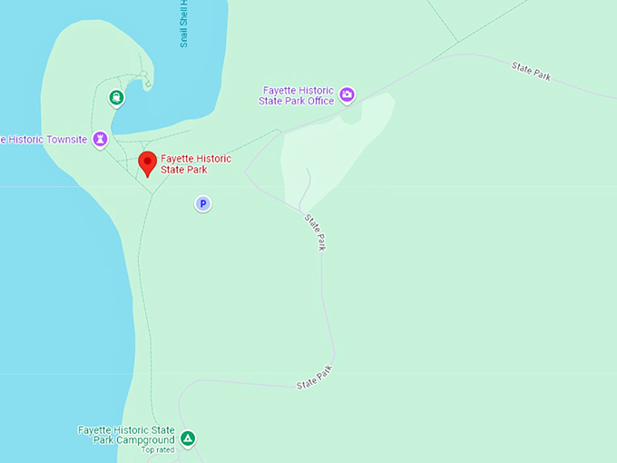 16. fayette historic state park map