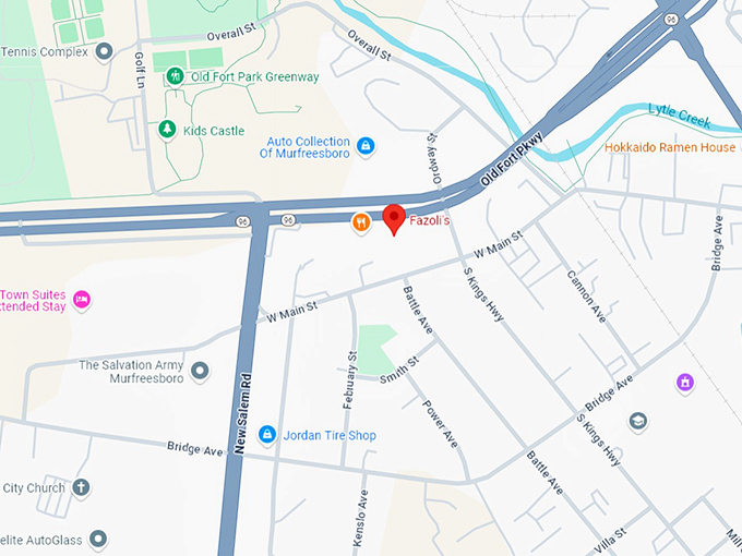 16. fazoli's map