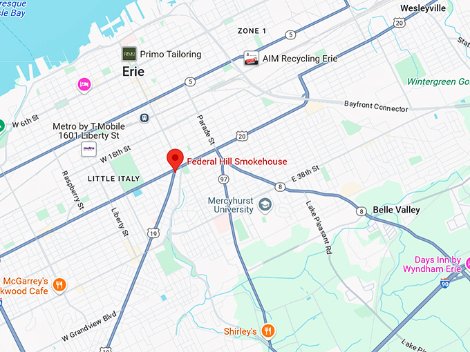 16. federal hill smokehouse map