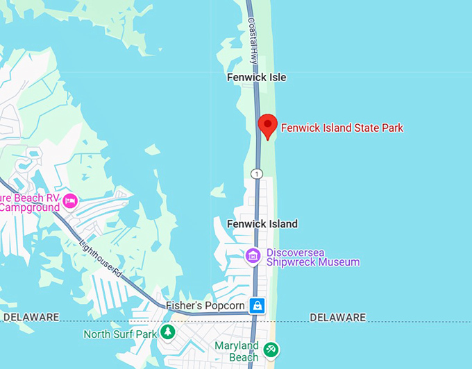 16. fenwick island state park map