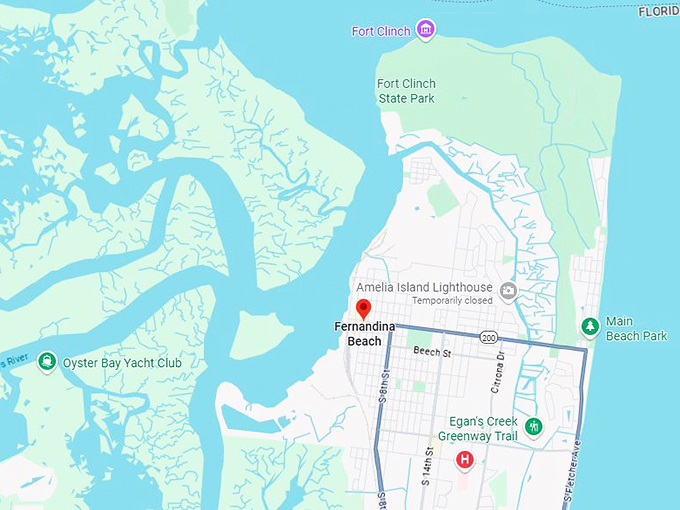 16. fernandina beach map