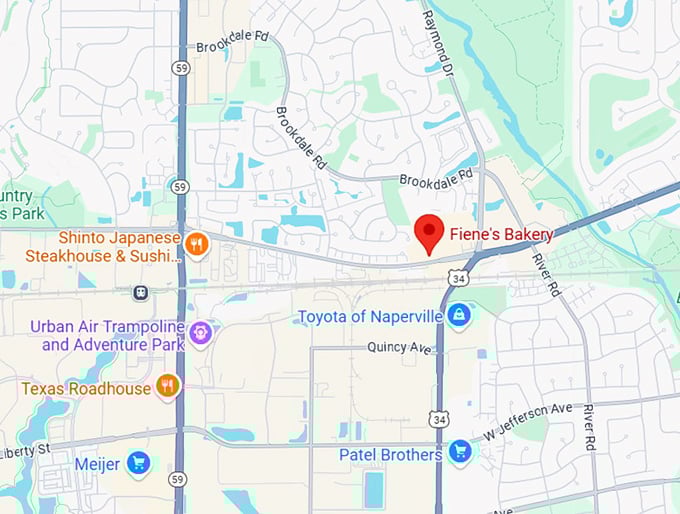 16. fiene's bakery map