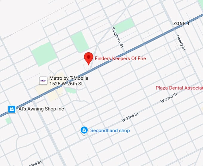 16. finders keepers of erie map