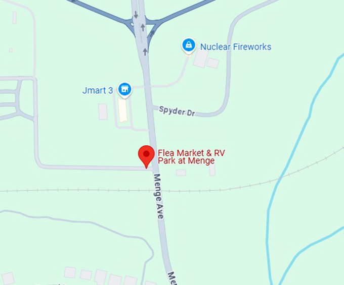 16. flea market & rv park at menge map