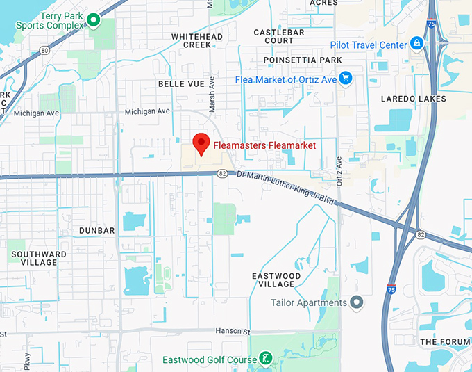 16. fleamasters fleamarket map