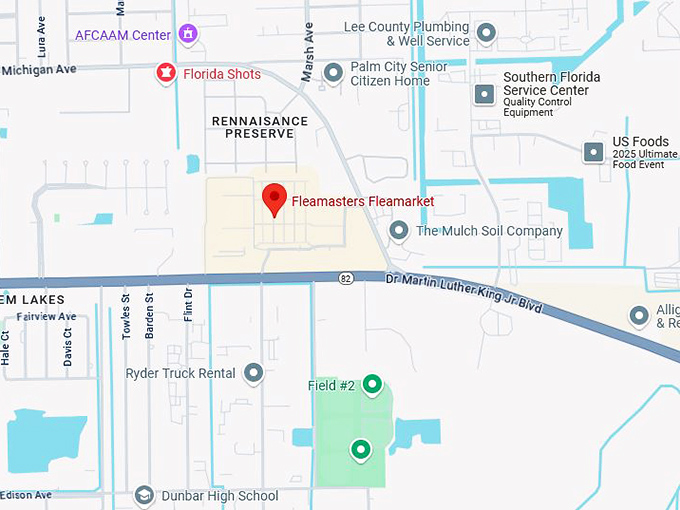 fleamasters fleamarket map