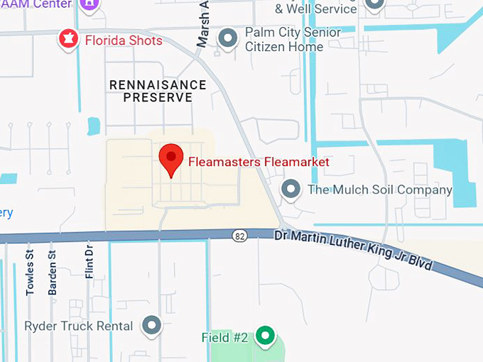 16. fleamasters fleamarket map