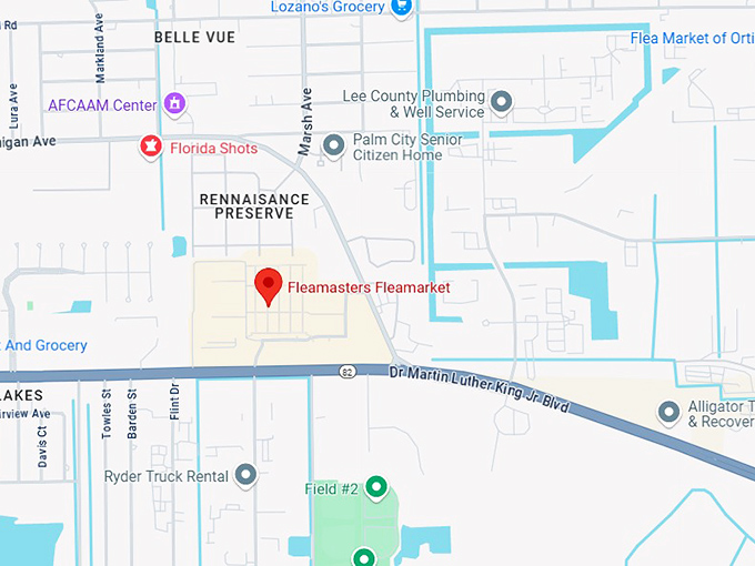 16. fleamasters fleamarket map