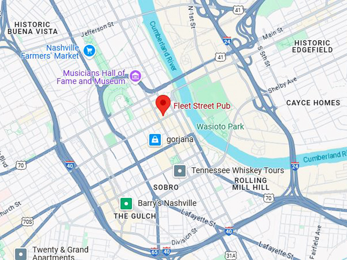 16. fleet street pub map