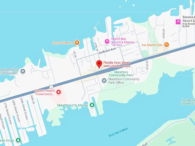 16. florida keys steak and lobster house map
