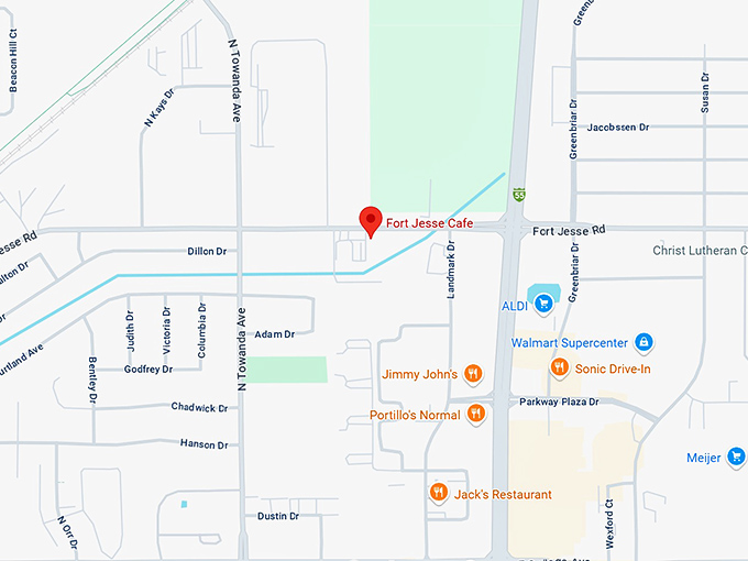 16. fort jesse cafe map