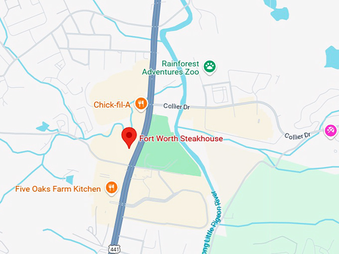 fort worth steakhouse map