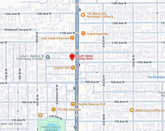 16. fourth street shrimp store map