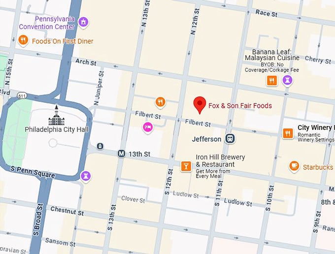 16. fox & son fair foods map