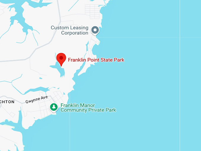 16. franklin point state park map