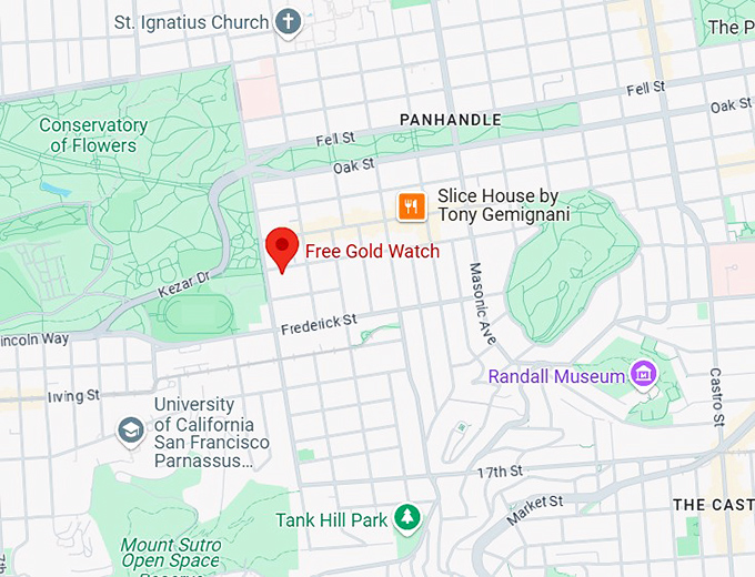 16. free gold watch map