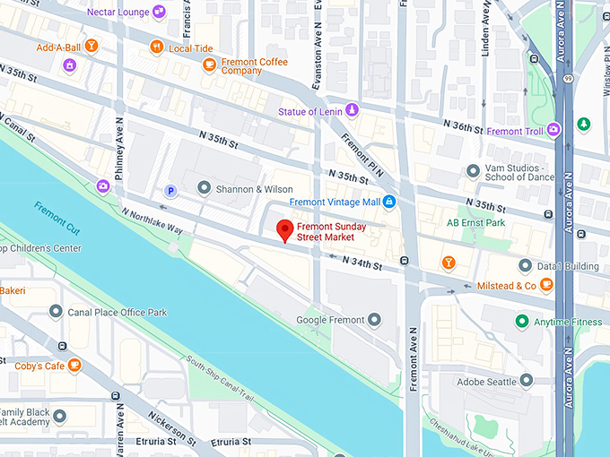 16. fremont sunday street market map