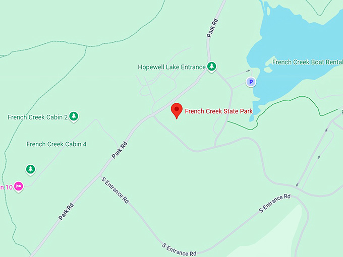 16. french creek state park map