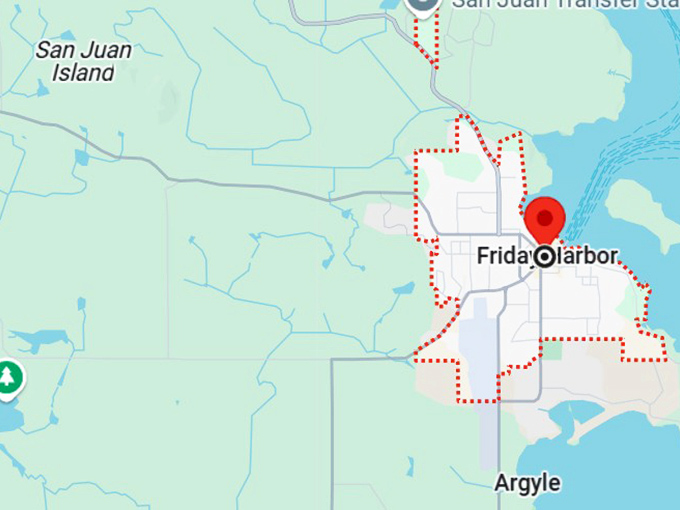 friday harbor, wa map