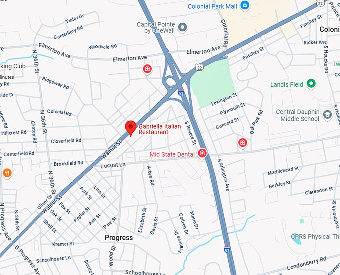 16. gabriella italian restaurant map