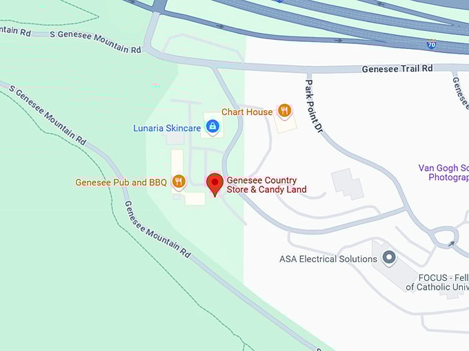 16. genesee country store & candy land map