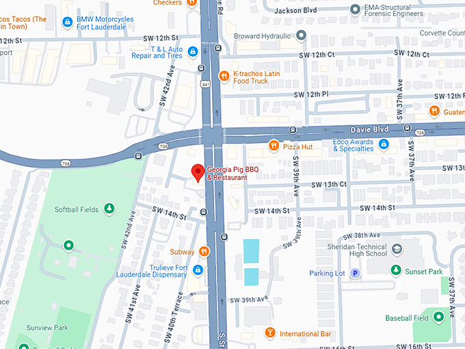 16. georgia pig bbq & restaurant map