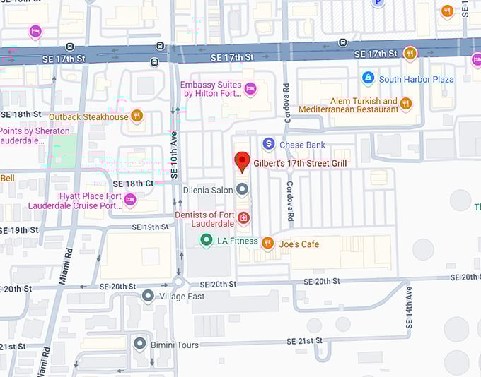 16. gilbert's 17th street grill map