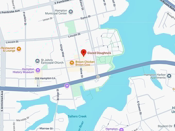 16. glazed doughnuts map