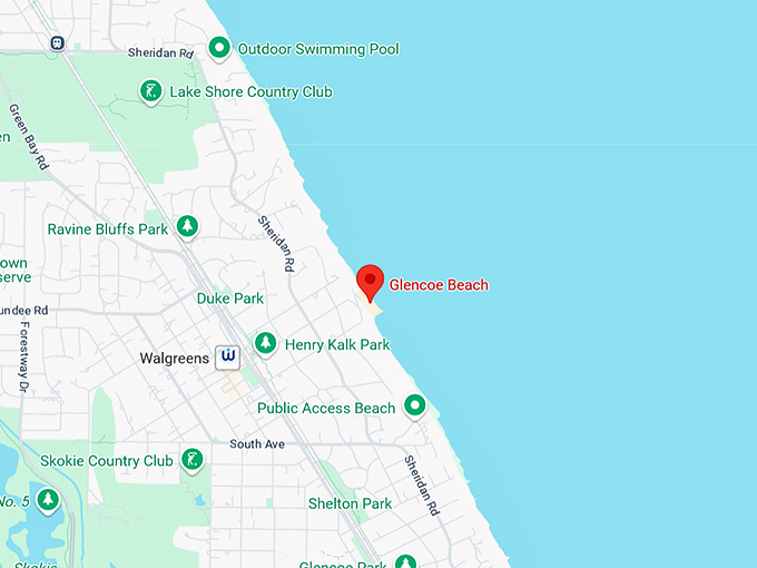 16. glencoe beach map
