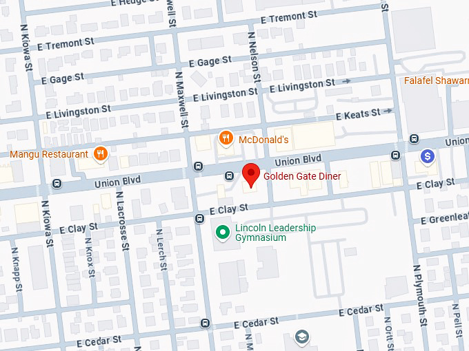 16. golden gate diner map