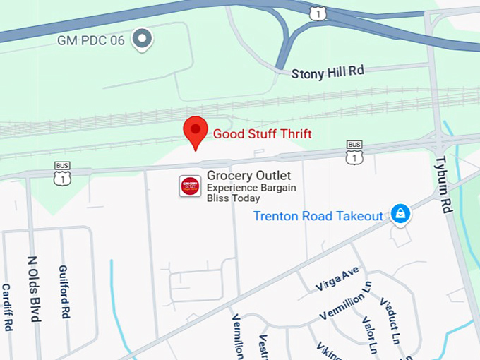 16. good stuff thrift map