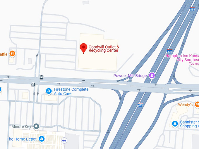 16. goodwill outlet & recycling center map