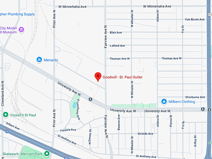 16. goodwill st. paul outlet map