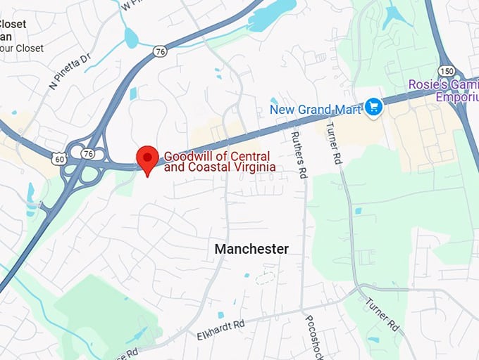 16. goodwill of central and coastal virginia outlet (8535 midlothian tpke) map