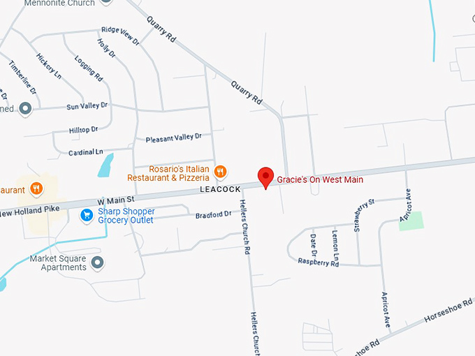 16. gracie's on west main map