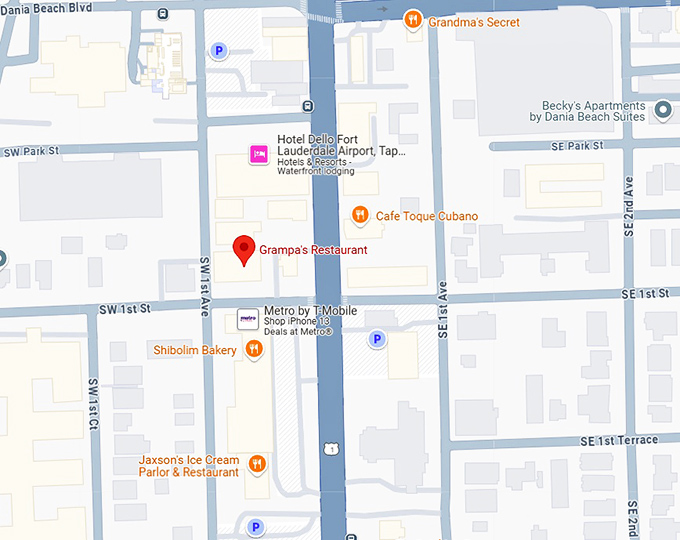 16. grampa's restaurant map