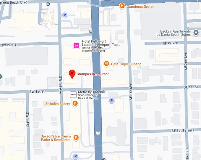 16. grampa's restaurant map