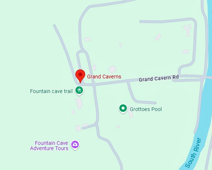 16. grand caverns map