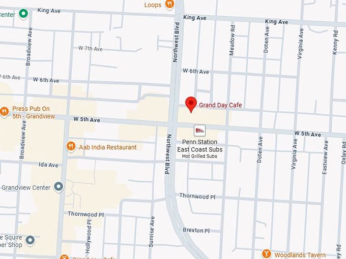 16. grand day cafe map