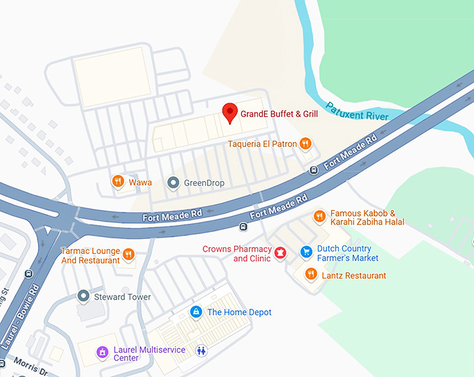 16. grande buffet & grill map