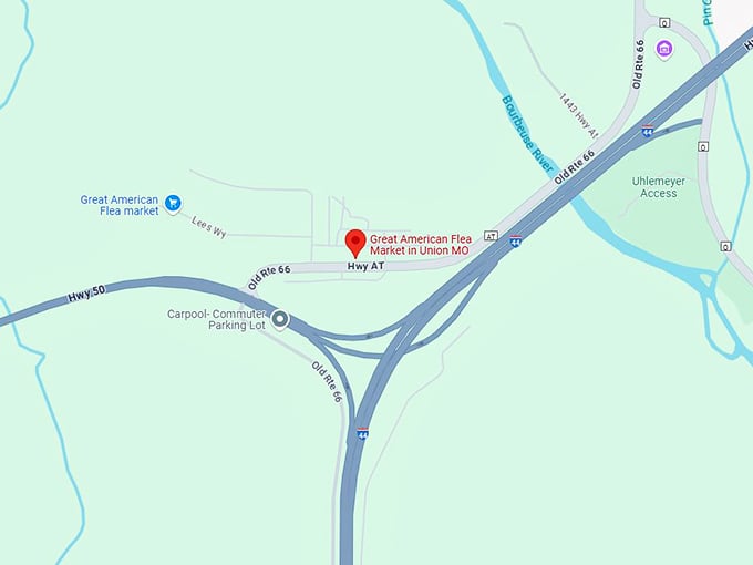 16. great american flea market in union mo map