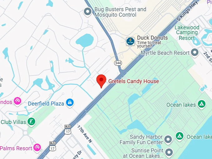 16. gretels candy house map