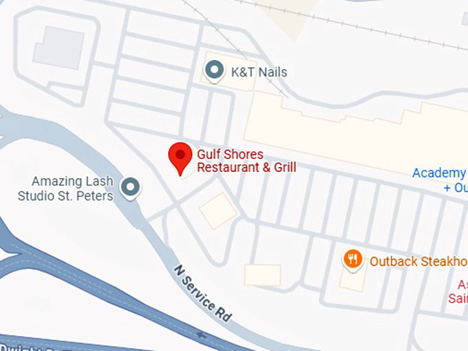 16. gulf shores restaurant & grill map