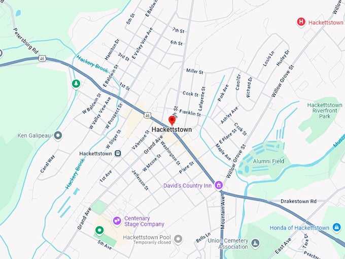 16. hackettstown map