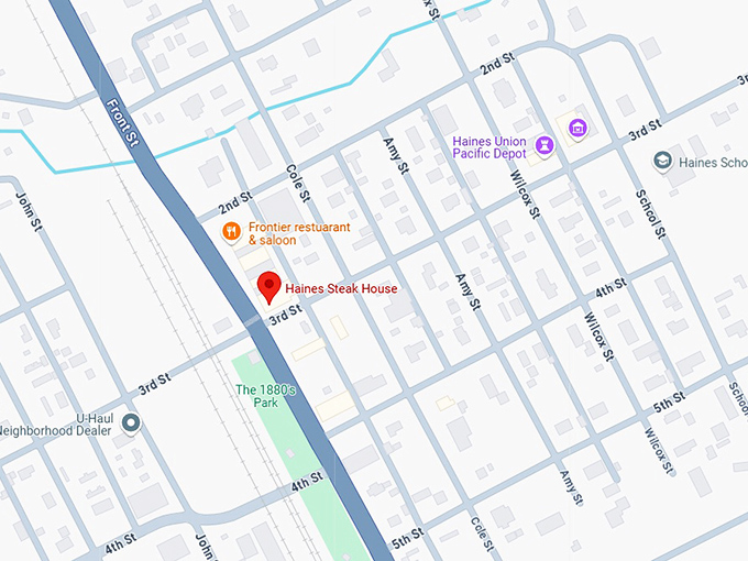 16. haines steak house map