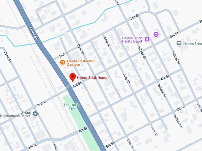 16. haines steak house map